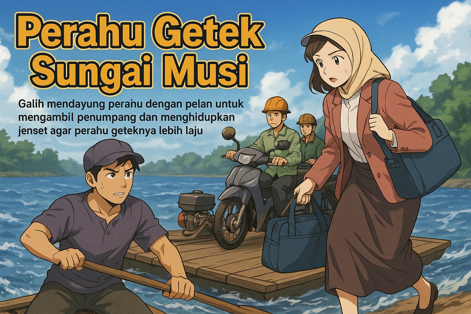 Perahu Getek Sungai Musi - Cerpen Singkat